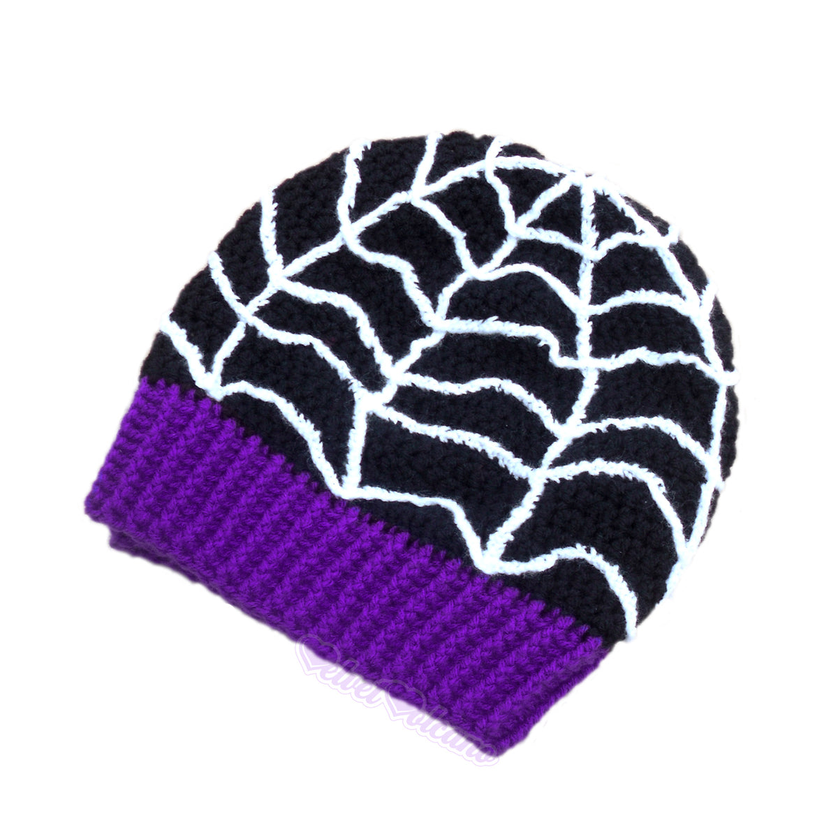 Spooky Spider Web Slouchy Beanie - Gothic Crochet Cobweb Hat by ...